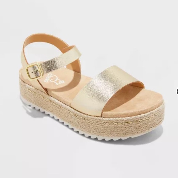 art class | Shoes | Nwt Art Class Kids Lindsey Platform Espadrille Gold ...